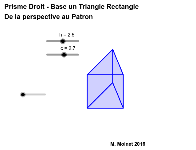 Prisme Droit - Base un Triangle Isocèle Rectangle - De la Perspective ...