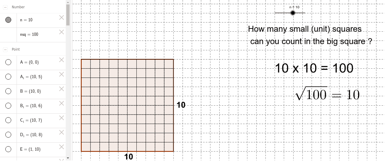 Square Numbers GeoGebra square-numbers-geogebra