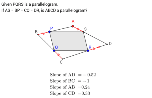 A Geometric Problem – GeoGebra
