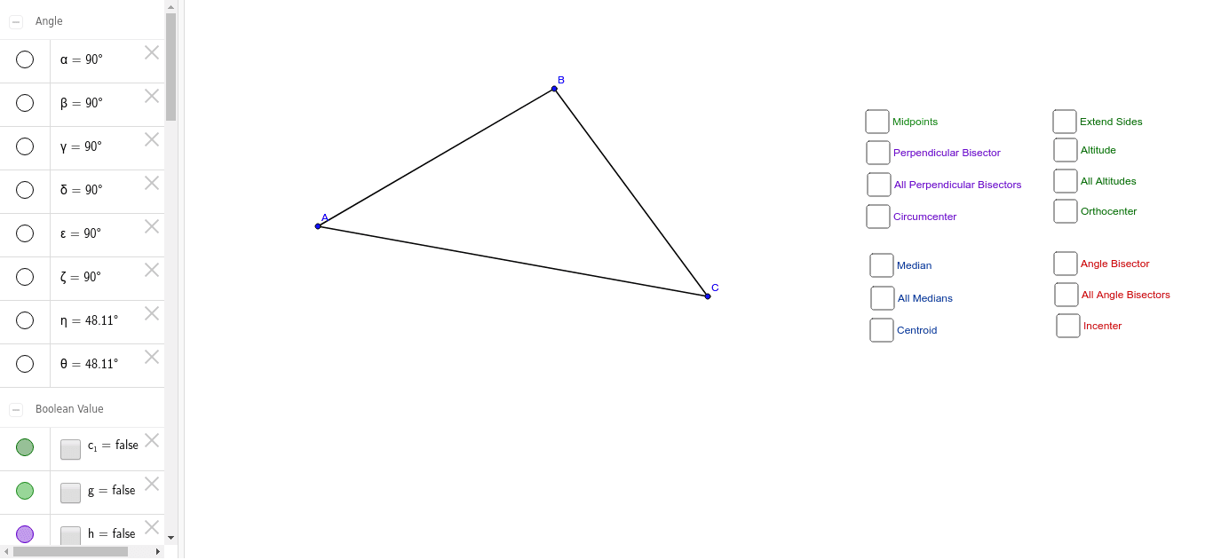 Points Of Concurrency Geogebra