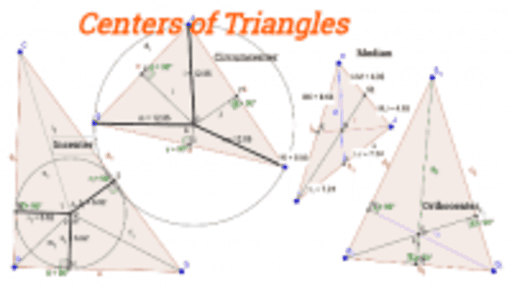 Centers of Triangles – GeoGebra