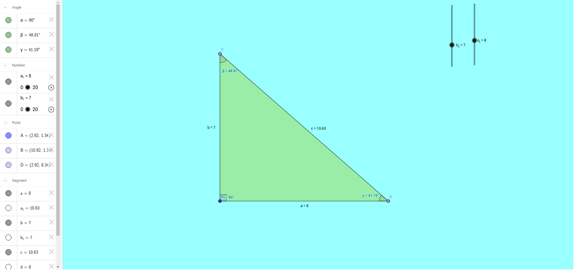 Triangulo Rectangulo – GeoGebra