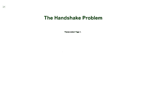 The Handshake Problem – GeoGebra