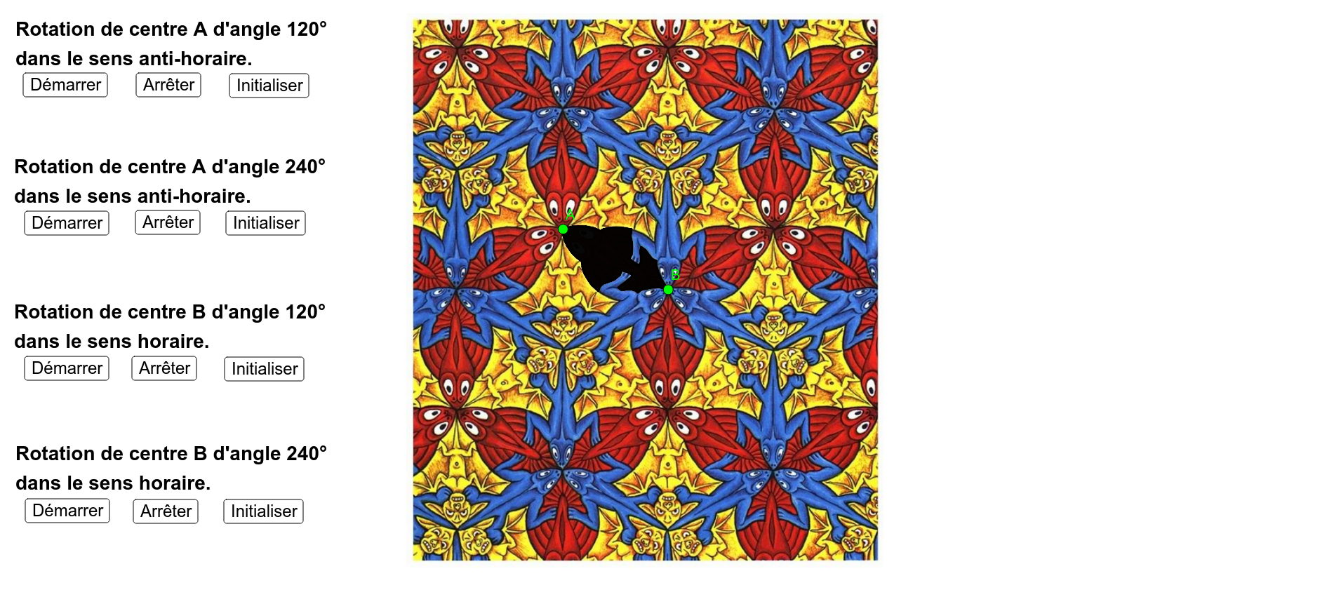 Rotation - MC Escher – GeoGebra