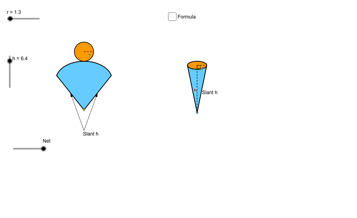 Net of a Cone – GeoGebra