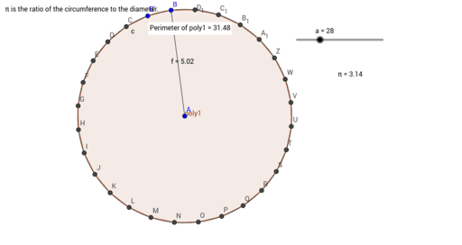 Finding Pi – GeoGebra
