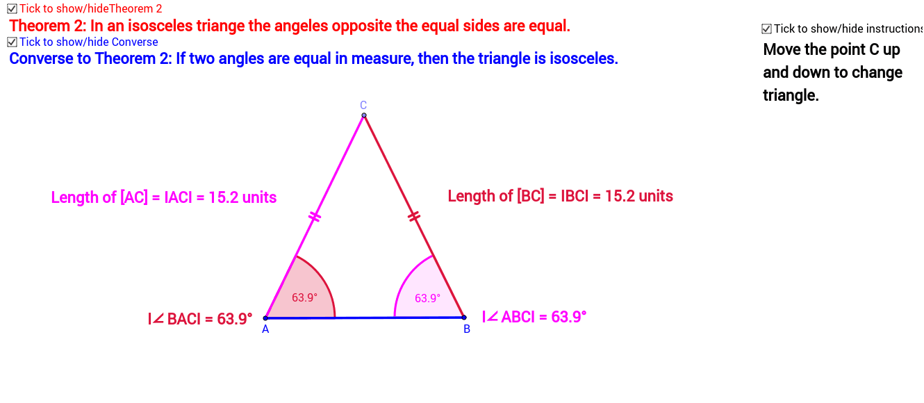 Theorem 2 – GeoGebra