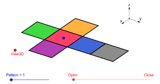 Nets of 3D solids – GeoGebra
