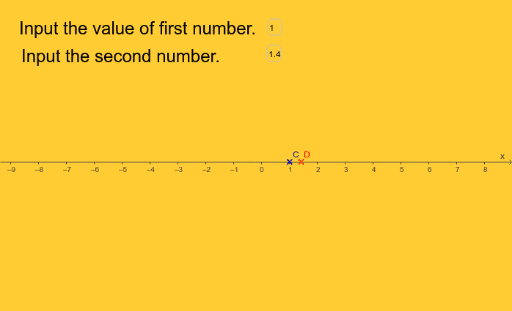 Compare Two numbers – GeoGebra