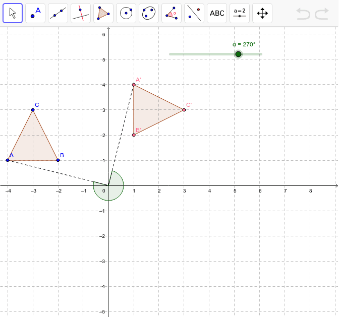 Rotation: 8.GA.2 – GeoGebra