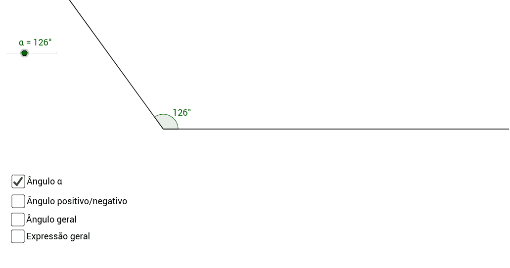 Ângulo Generalizado – GeoGebra