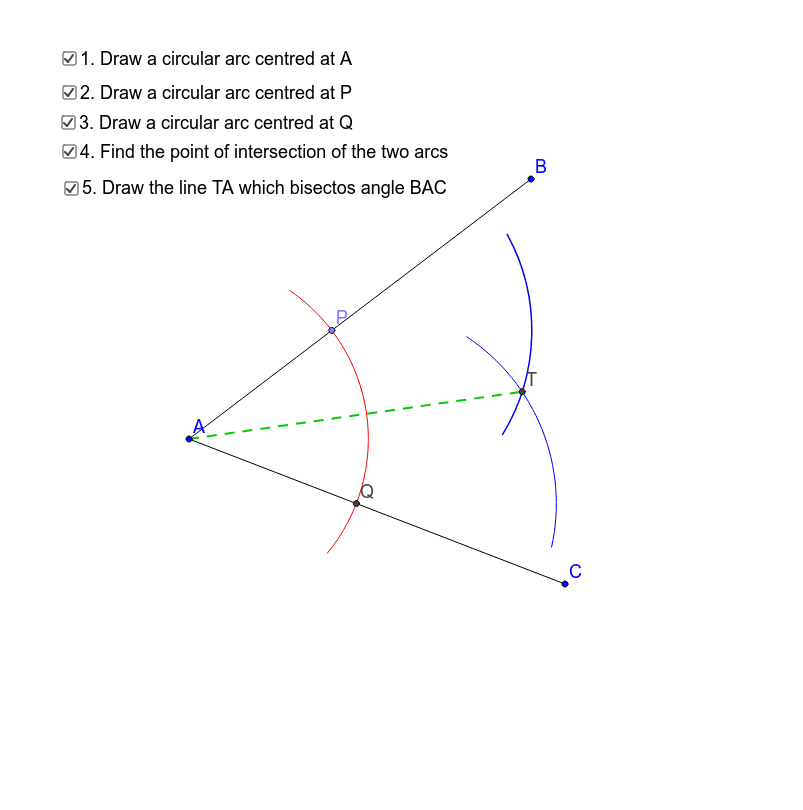 Constructions - Angle Bisector – GeoGebra