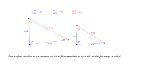 Side Angle Side – GeoGebra