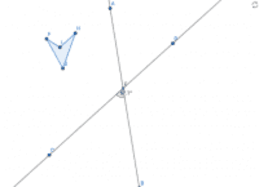 Composition of two reflections (rotations) – GeoGebra