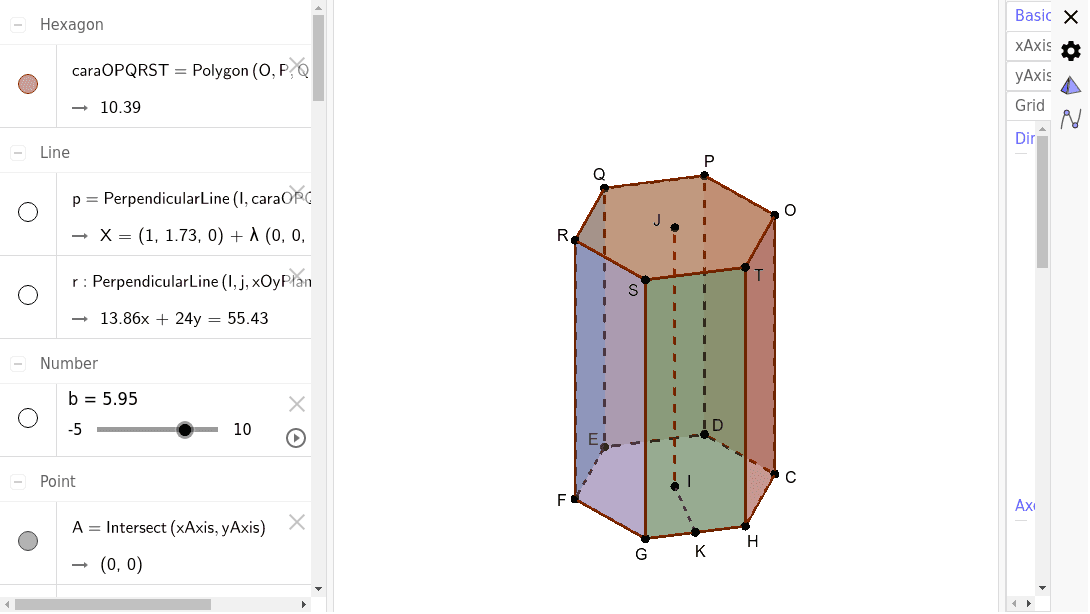 prisma hexagonal – GeoGebra