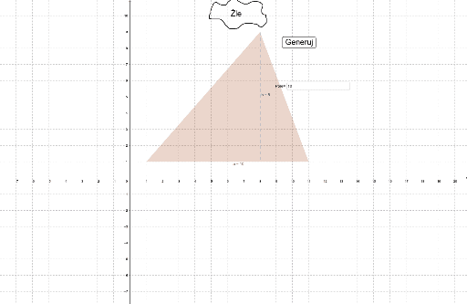 Oblicz pole trójkąta, count the field of the triangle – GeoGebra