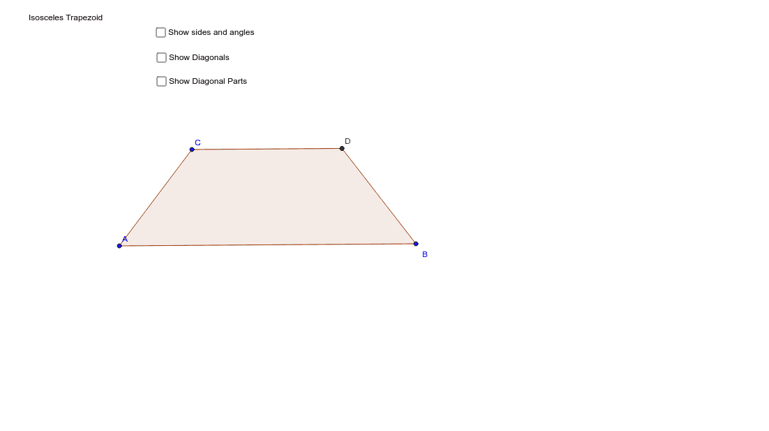 Isosceles Trapezoid Properties – GeoGebra