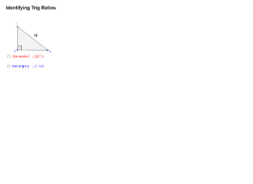 Basic Trig Ratios – GeoGebra