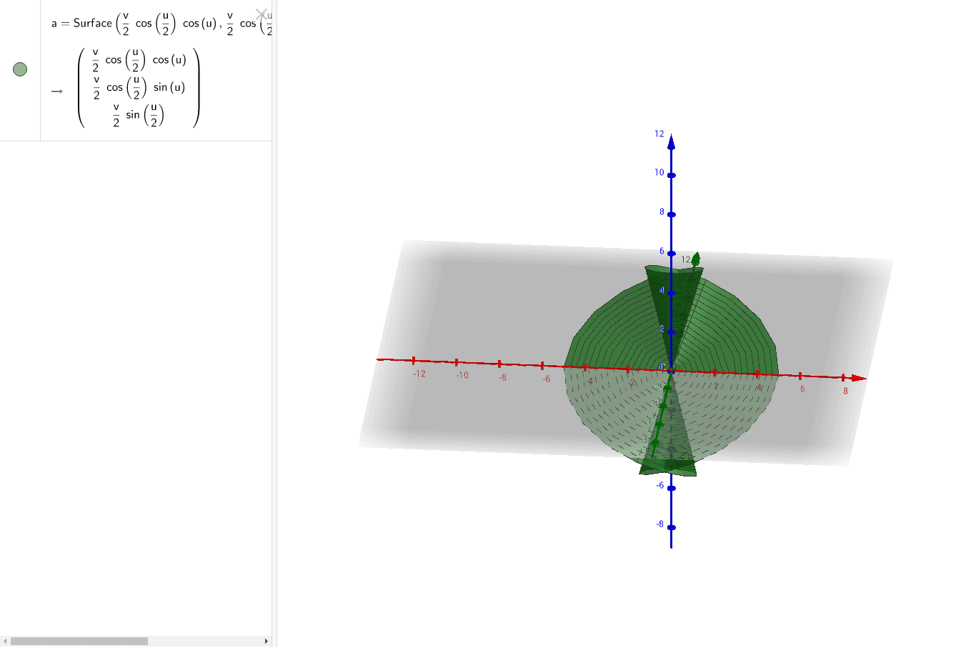 Mobius strip – GeoGebra