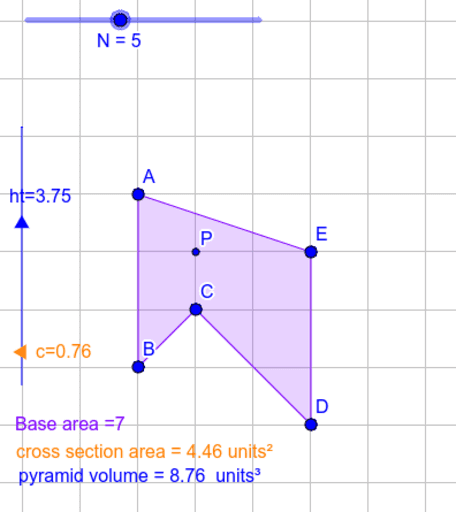 Pyramid Volume and Cross Section – GeoGebra