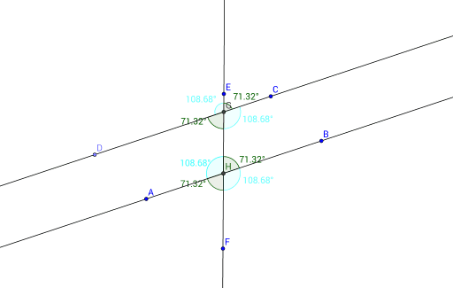 Explore Parallel Lines And Transversal – GeoGebra