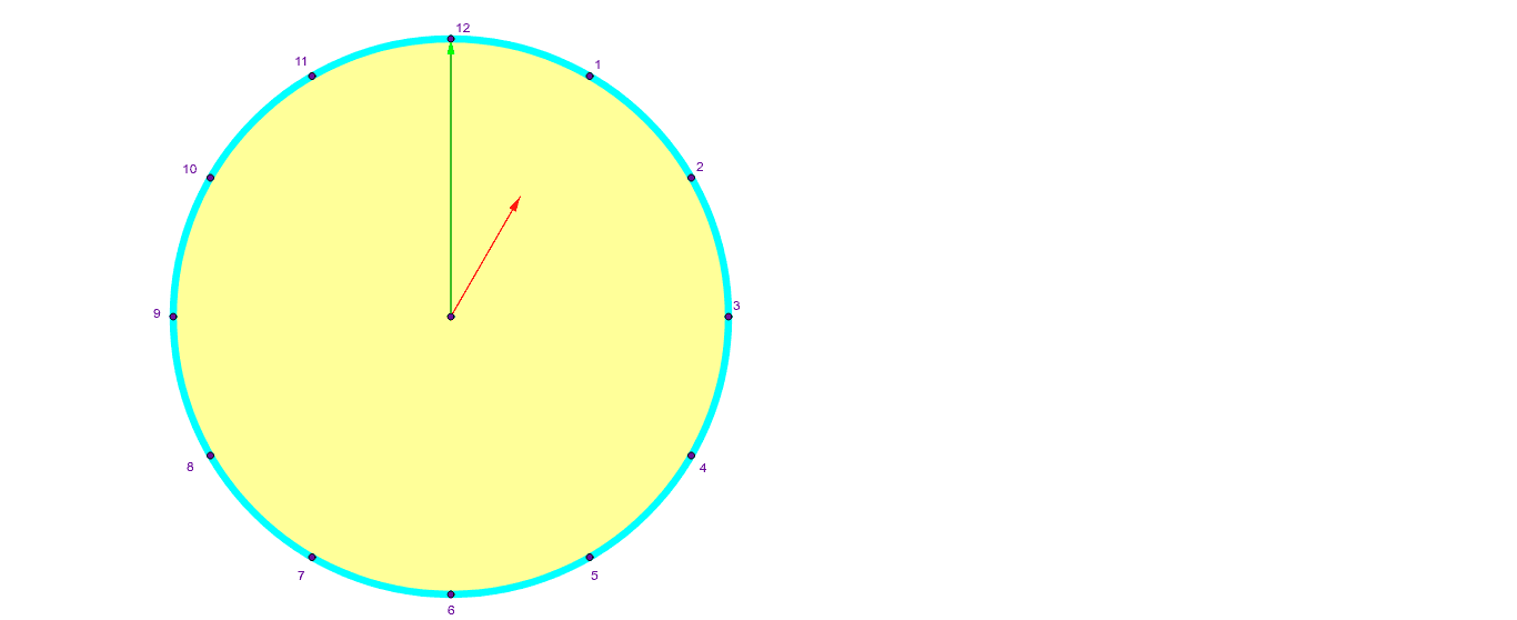 zegar / clock – GeoGebra