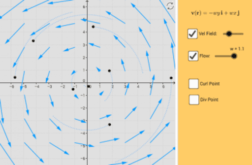 Divergence & Curl – GeoGebra