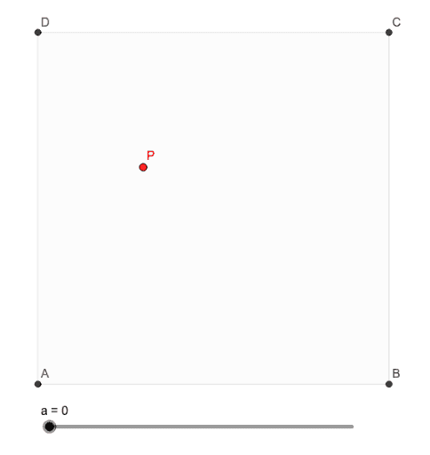 First dynamic model of the sheet – GeoGebra
