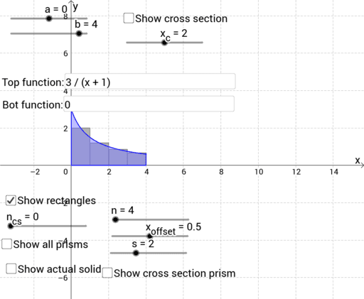 Solids - Square cross sections – GeoGebra