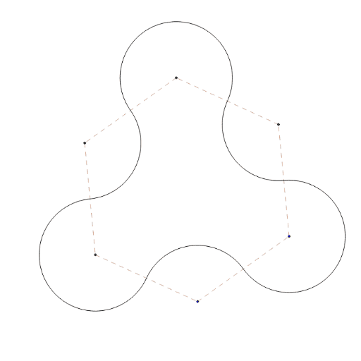 Circle / Hexagon dissection area problem – GeoGebra