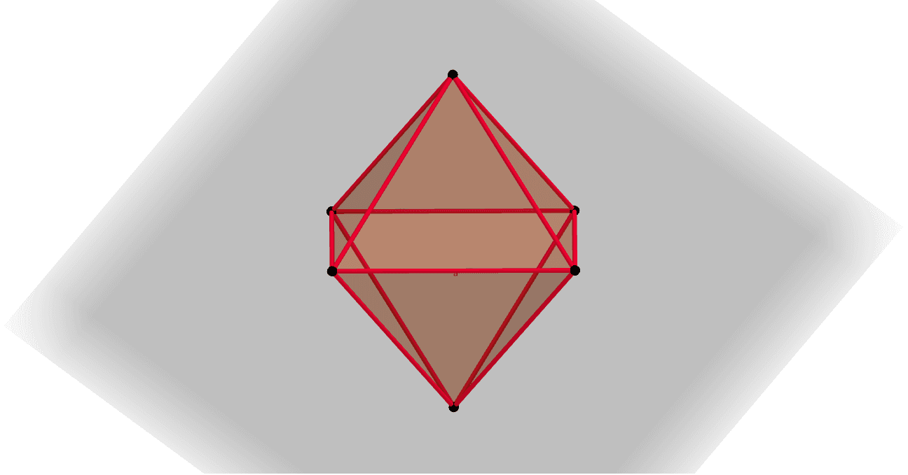 Modelo De Octaedro Geometría Del Octaedro Triakis, Modelo Impreso En