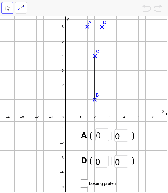 Koordinatensystem in Z – GeoGebra