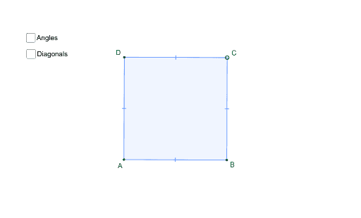 Properties of a Square – GeoGebra