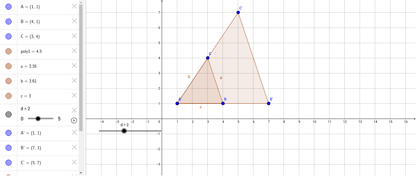 Dilation- Alyssa B. – GeoGebra