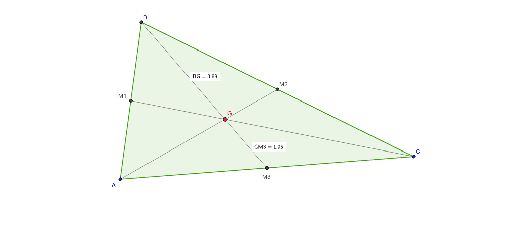 Propiedades del baricentro – GeoGebra