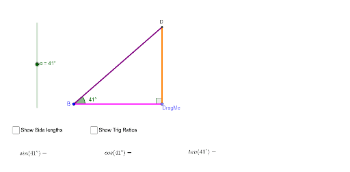 Explore Trigonometric Ratios – GeoGebra