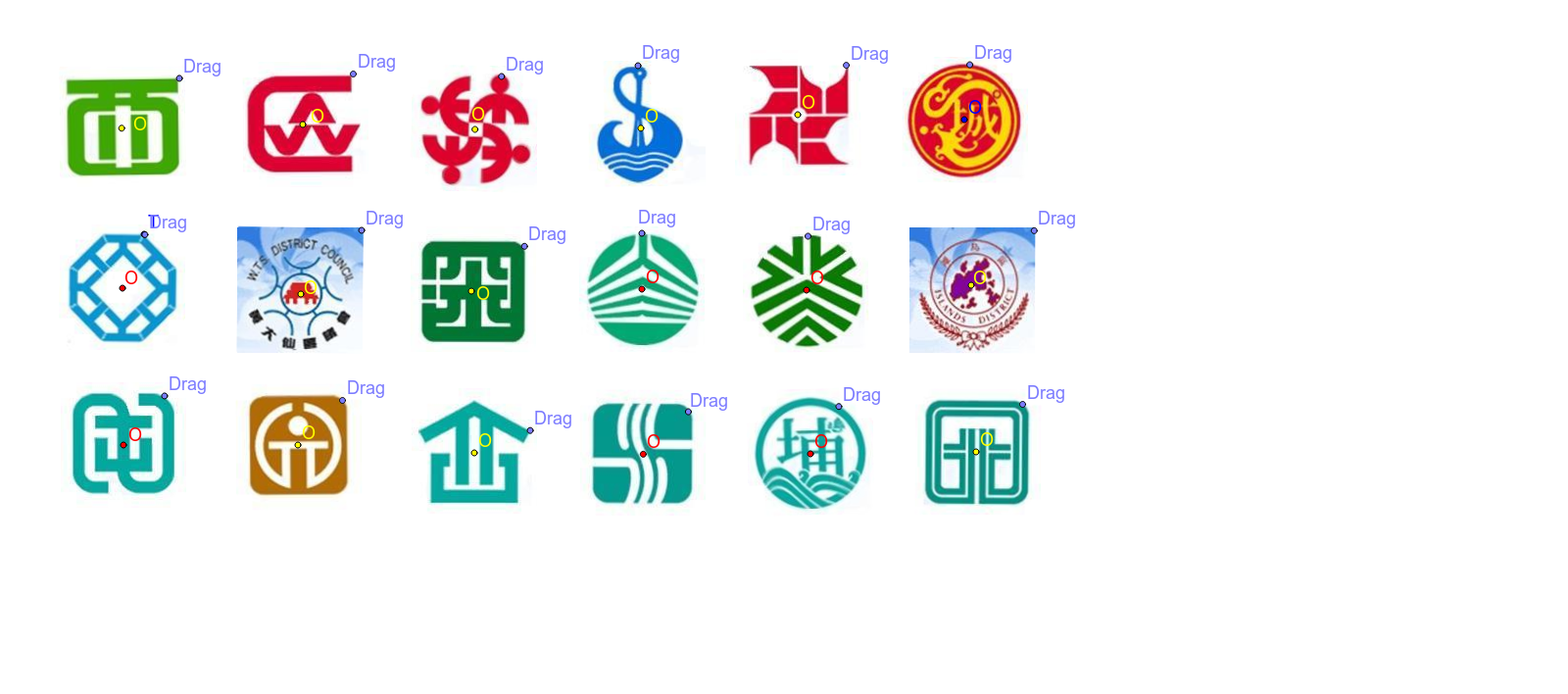 Rotational Symmetry Logos