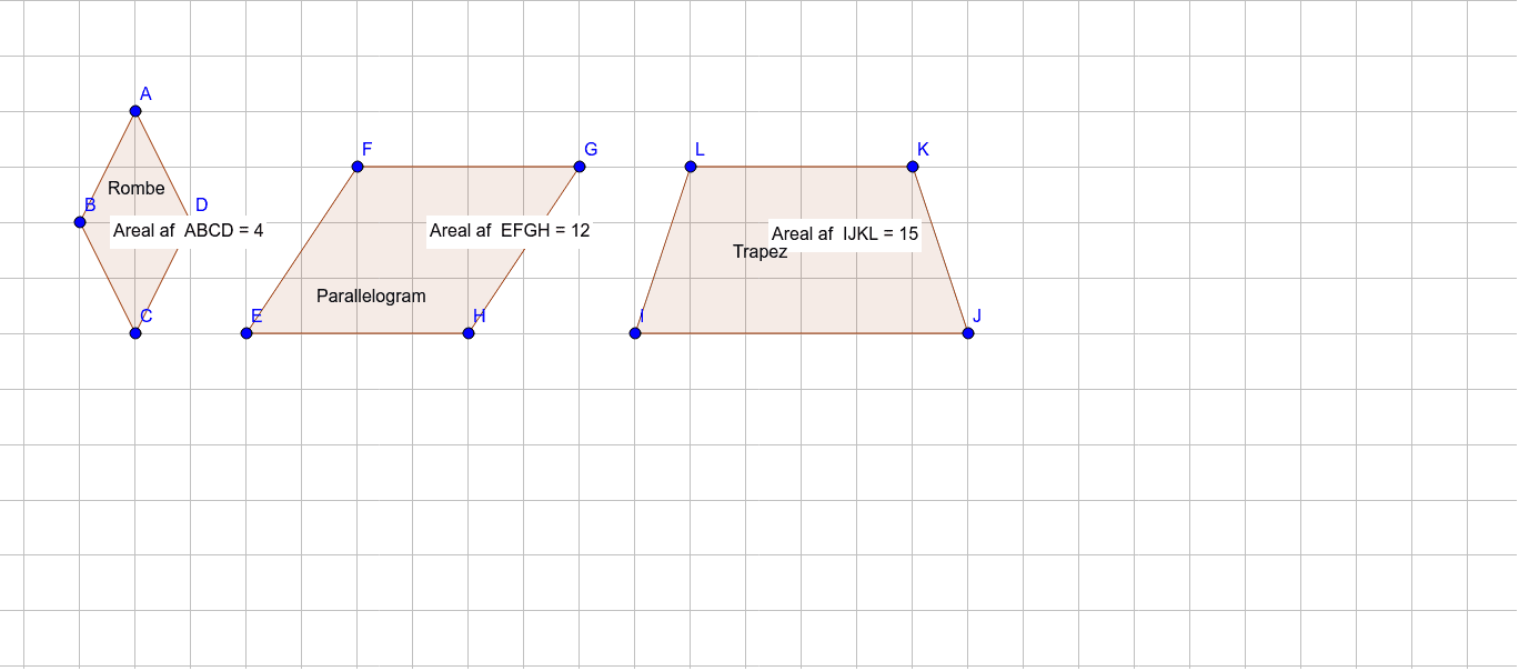 Matematiktime Rombe Parallelogram og Trapez – GeoGebra