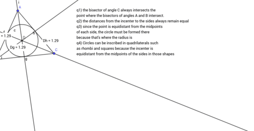 Sasha Rieser angle bisectors in a triangle project – GeoGebra