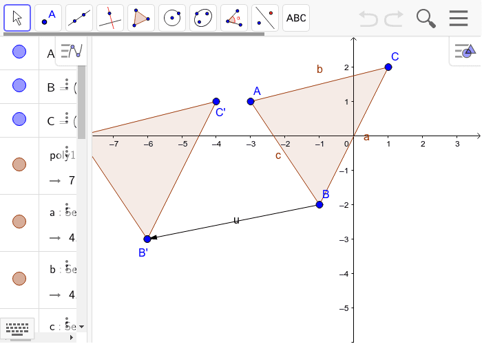 Translation questions – GeoGebra