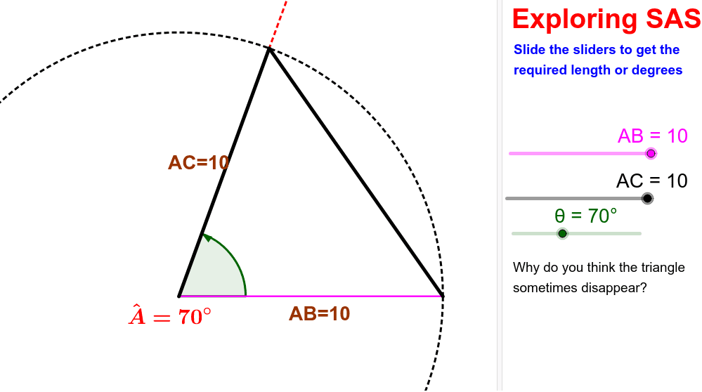 Side-Angle-Side – GeoGebra