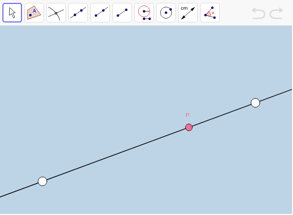 Perpendicular Line: Construction 1 – GeoGebra