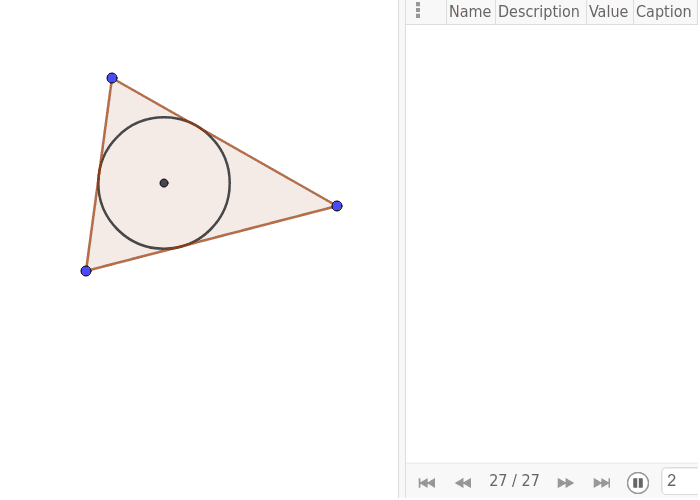Inscribed Circle of a Triangle – GeoGebra