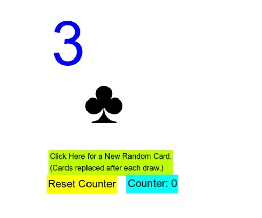 Randomly Pick a Card and Replace – GeoGebra