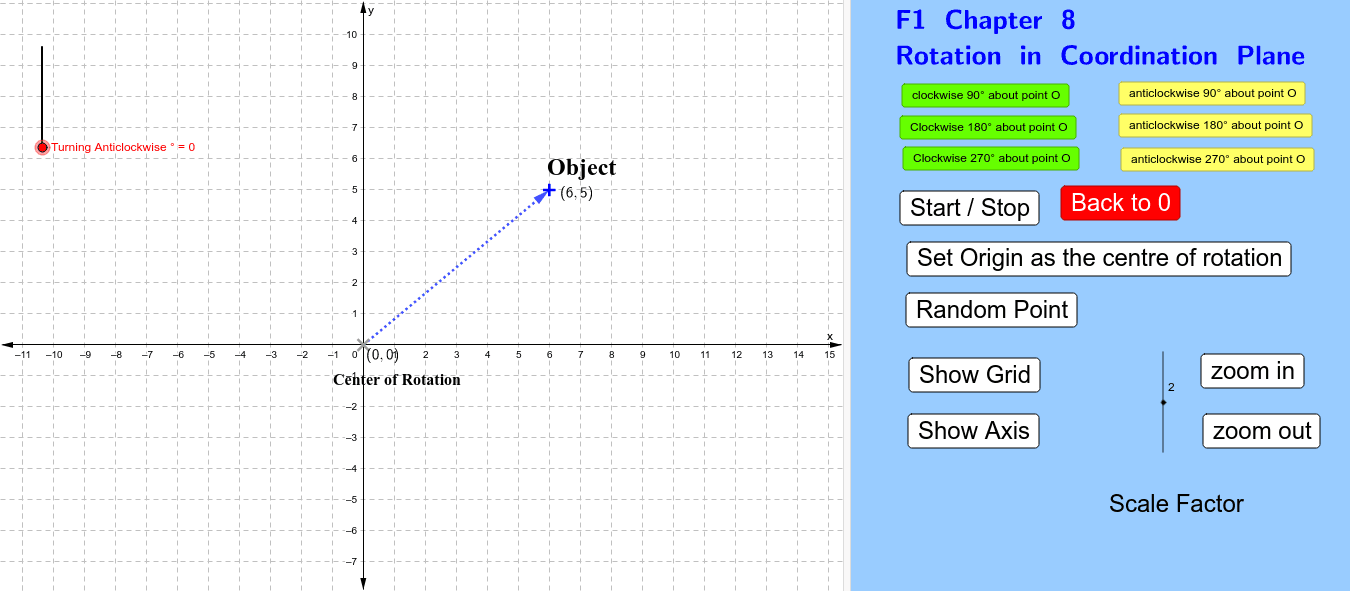 F1 Chapter 8 - Rotation in Coordination Plane(Advanced) – GeoGebra