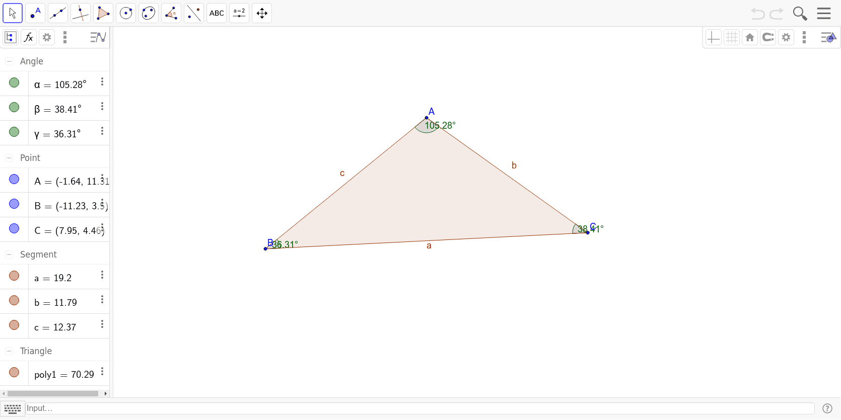 TRIANGLE – GeoGebra