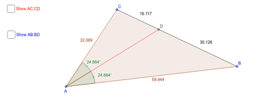 Similar Triangles - Angle Bisector – GeoGebra