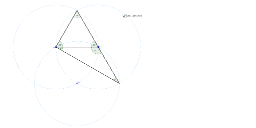 Angles: Construction of a perfect right triangle – GeoGebra