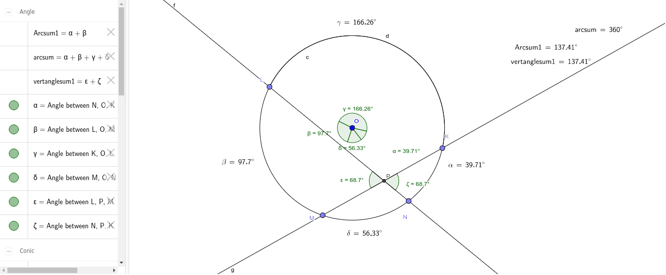 Circles 4 Activity 1 – GeoGebra
