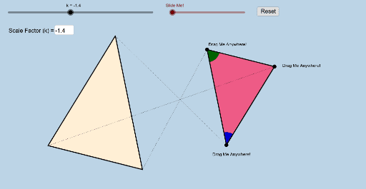 Angles in Dilation – GeoGebra